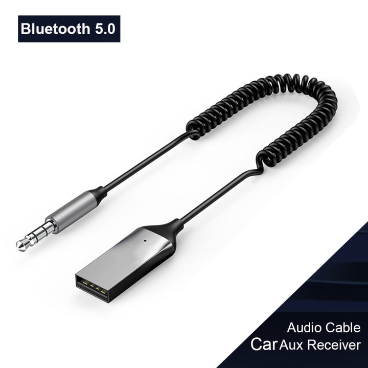 Bluetooth Aux Adapter Usb To 3.5mm Jack Car Audio Music Mic Bluetooth 5 ...
