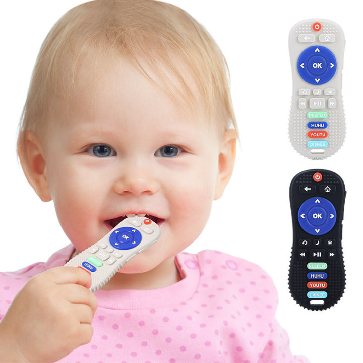 TV remote control teether baby teether baby anti-eating hand molar ...