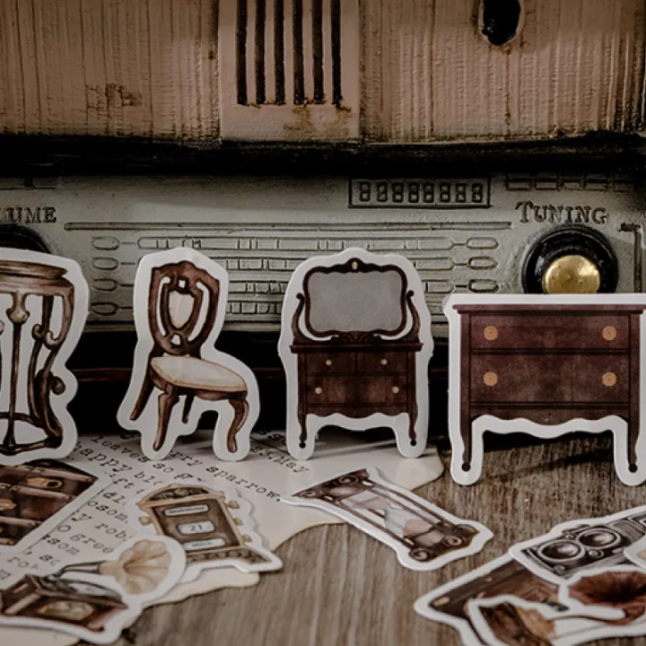 NEW Rococo Style Items Old Object Decorative Stickers Scrapbooking diy ...