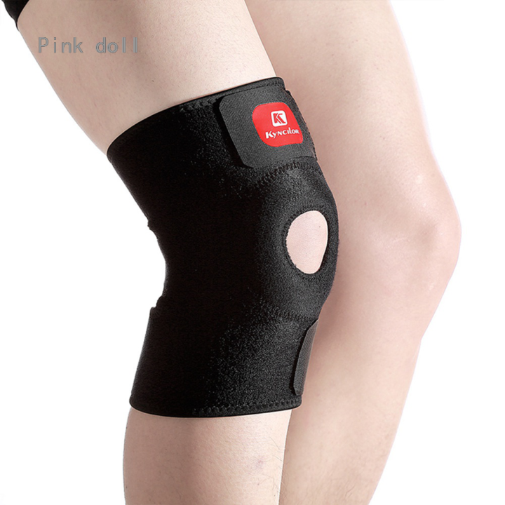 Pink Doll Knee Brace Open Patella Support Adjustable Elastic Sports ...