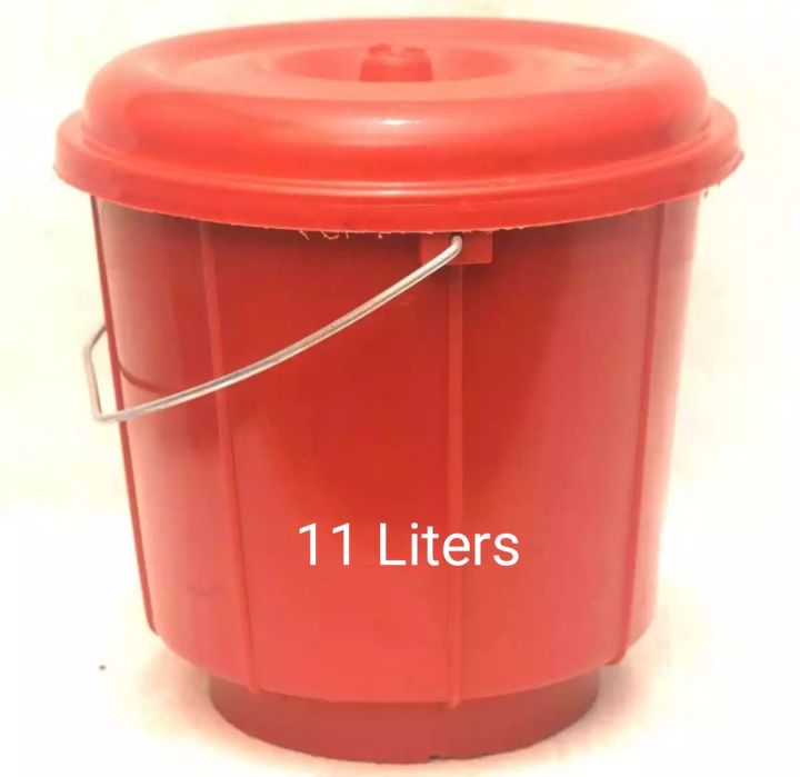 Plastic Bucket With Handle And 11 Liters | Daraz.lk