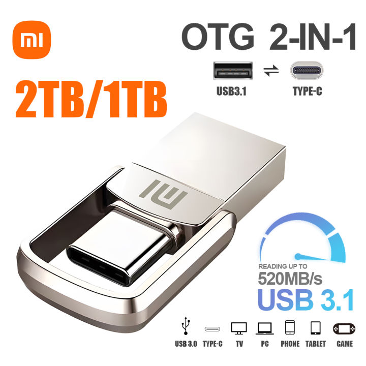 Xiaomi 2TB USB Drive 1tb High Speed Pen Drive Usb 3. 0 Memory Stick ...