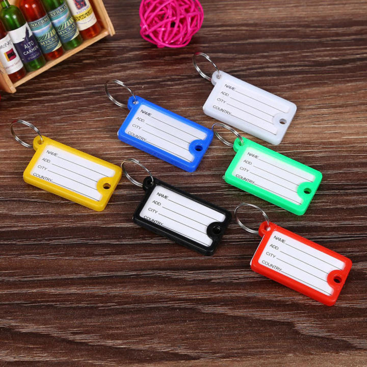 30pcs Square Color Plastic Key Tag | Daraz.lk