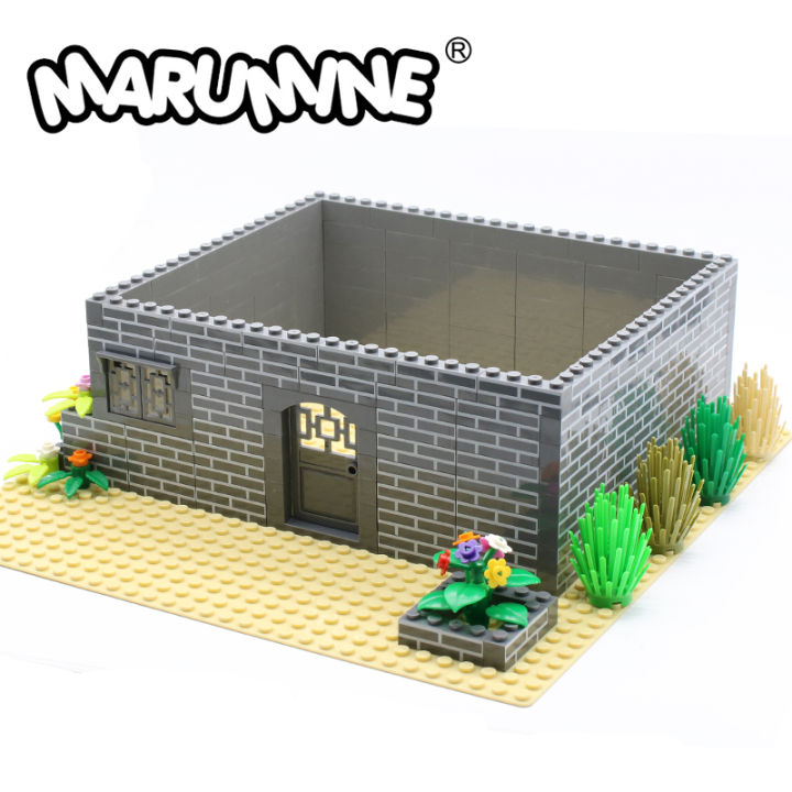 Marumine Moc Bricks 100pcs 1x4 House Wall Building Blocks Cube Parts ...