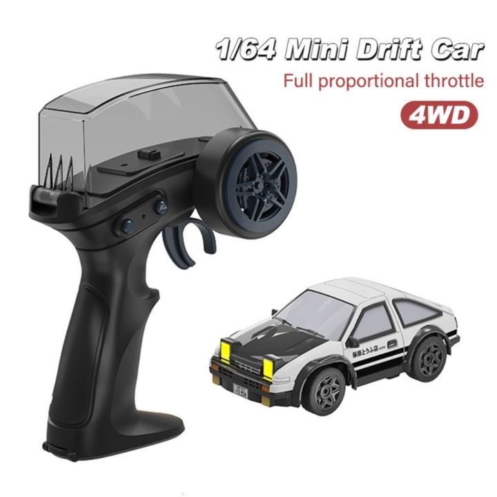 Creative Plastic RC Drift Car 1/64 MINI AE86 Black&White Remote Control ...