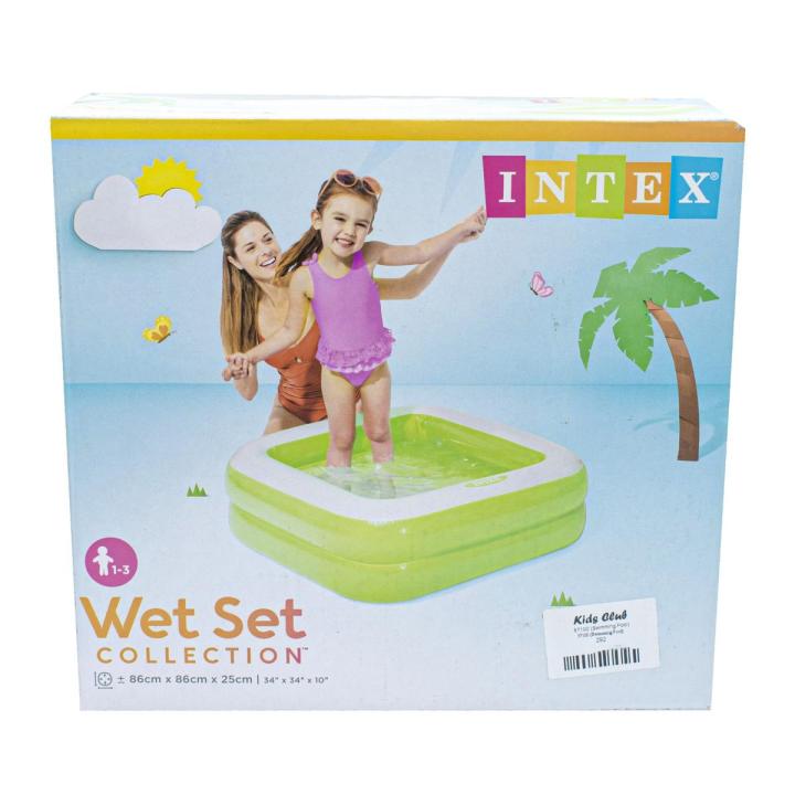 Intex Swimming Pool Wet Set Collection 34"X34"X10" 1-3 | Daraz.lk
