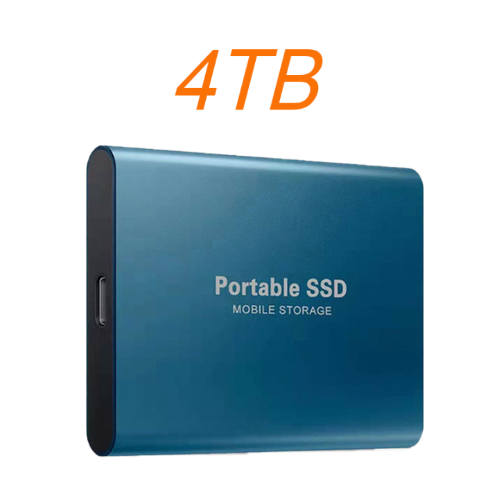 Portable SSD 1TB High Speed External Hard Drive Solid State Drive USB3.1 Type-C Interface Mass ...