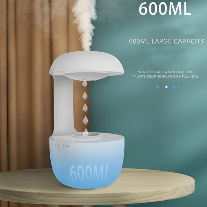 Water Drop Anti Gravity Air Humidifier Ultrasonic USB Diffuser ...