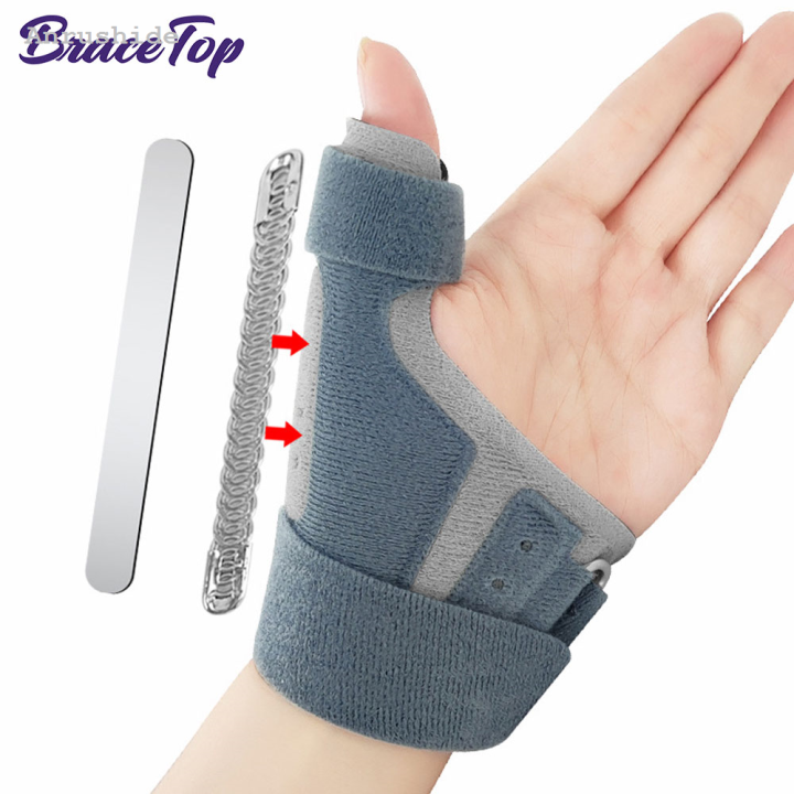 Anrushide 1Pcs Reversible Thumb Wrist Stabilizer Splint for Trigger ...