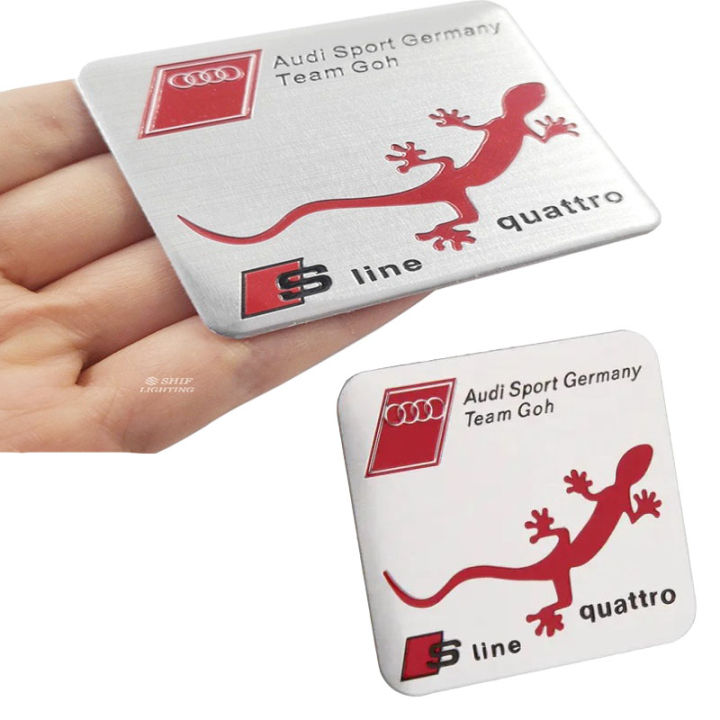 1 x Aluminum RS QUATTRO AUDI SPORT Logo Car Auto Decorative Emblem ...