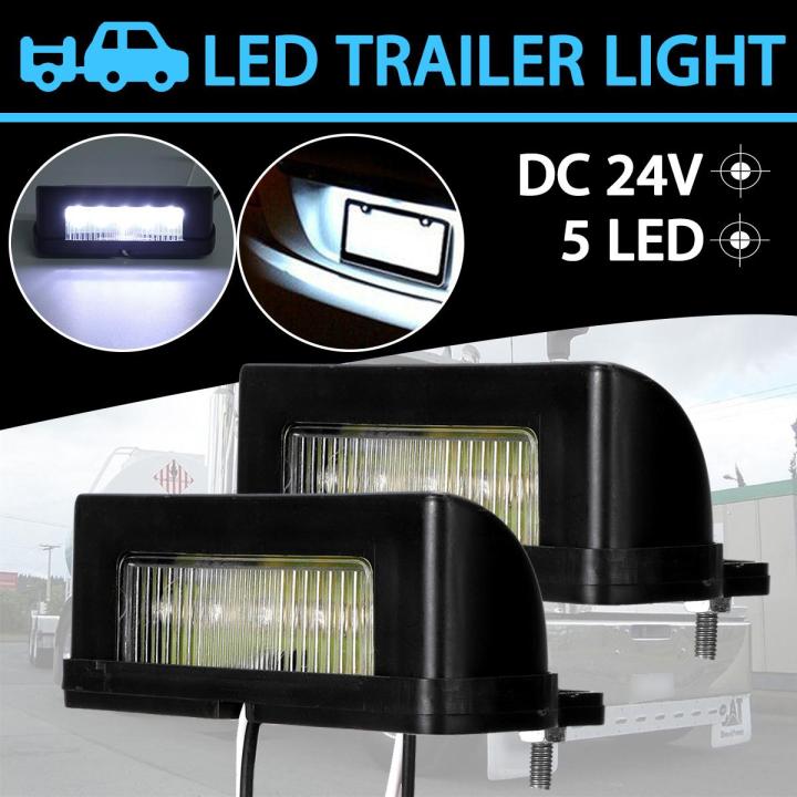 DC 24V Waterproof Trailer Lights 5 LED Truck Caravan Stop Brake ...