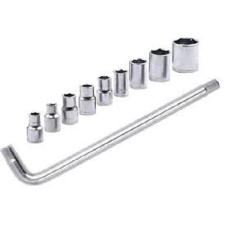 10 Pcs Socket Wrench Spanner Set, Repair Tool Box | Daraz.lk