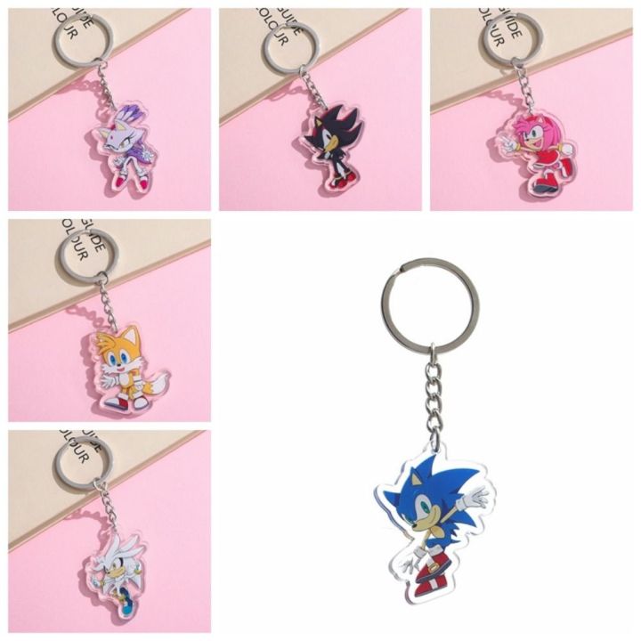 Hanging Accessory Cartoon Character Sonic Key Chain Tails Shadow Sonic ...
