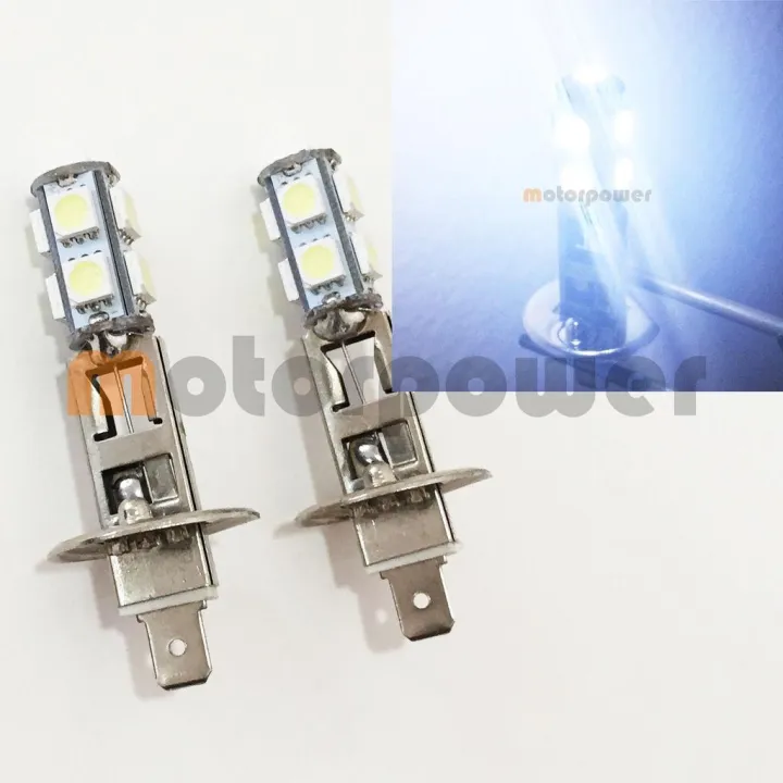 H1 LED 9 SMD Xenon Headlight 6000K Bright White 2x Light Bulb Mp2 For ...