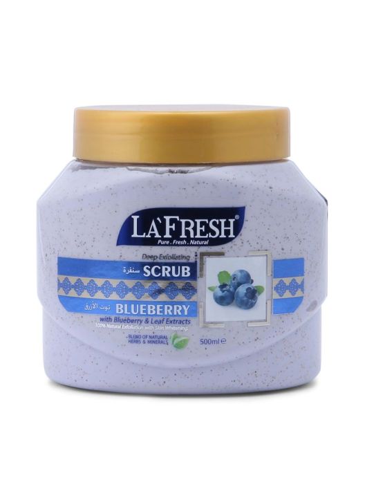 Lafresh Blueberry Scrub Face & Body Scrub Skin Care 500ml | Daraz.lk