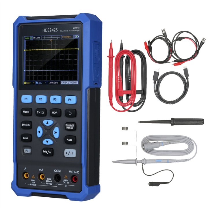 HDS242S 3 In 1 40MHz 4 1/2 Digit Oscilloscope Multimeter Waveform ...
