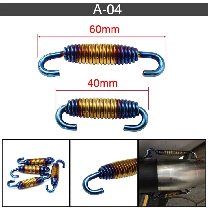 Stainless Steel Exhaust Springs Titanium Silencers Double Hooks ...