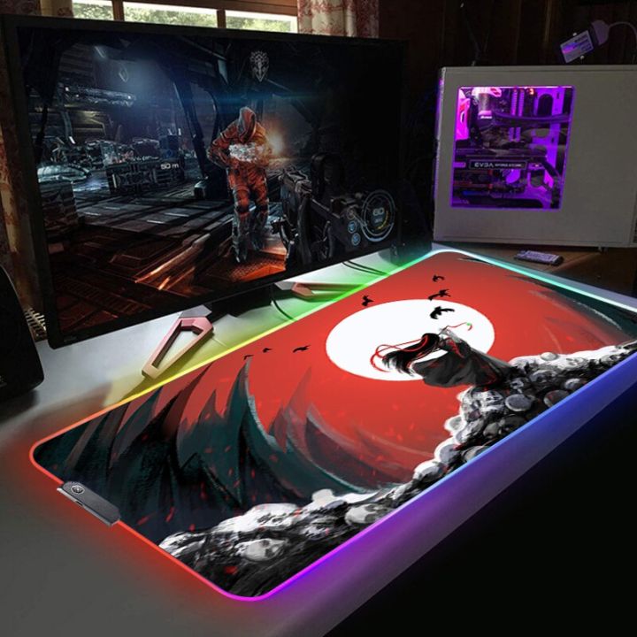 NEW Mouse Pad RGB Mat Gaming Accessories Gamer Keyboard Computer Desk ...