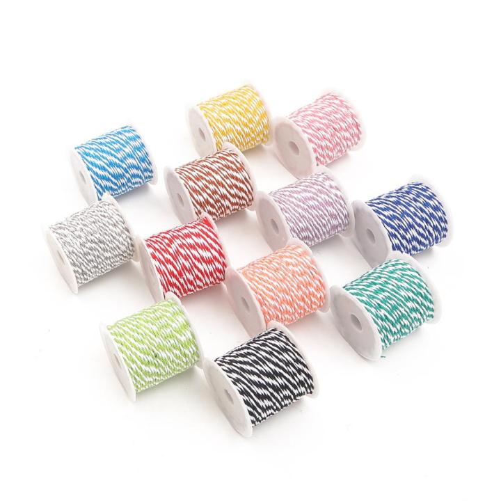 【HOT】 1.5Mm Cotton Cord Colorful Cord Rope Beige Twisted Craft Macrame ...
