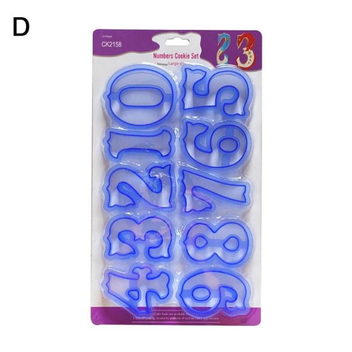 Icing Number Cutter plastic meterial 10 PCS | Daraz.lk