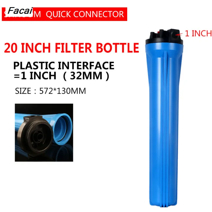 Facai Currency 20 Inch Reverse Osmosis Blue Filter Bottle 1'' Thread 32MM Hot Selling 20'' Front ...