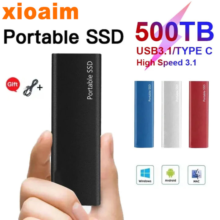For Xiami Portable SSD 128TB Hard Drive 2TB/30TB/64TB Original External ...