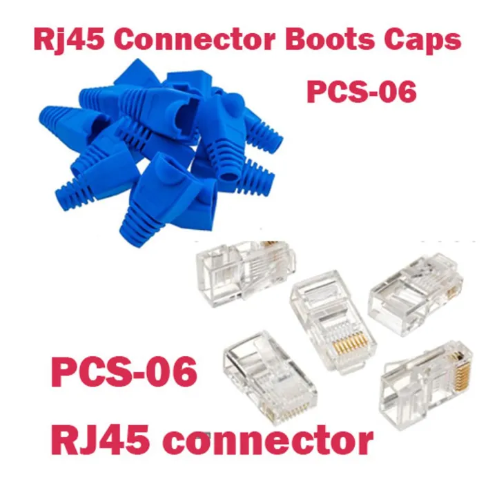 rj45 connector ethernet cable RJ45 Connectot PCS-06 & Connector boots ...
