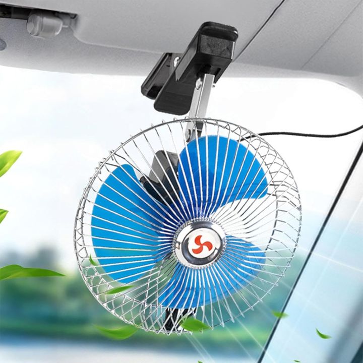 Powerful Car Cooling Fan with Vehicle Plug Adapter – Oscillating Car ...