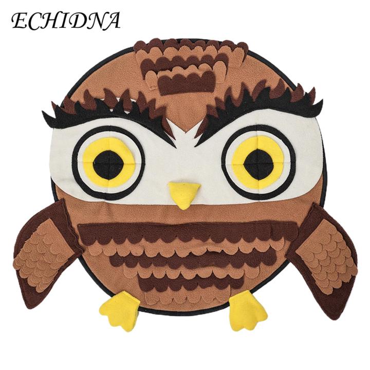 ECHIDNA Snuffle Feeding Mat Bite-resistant Owl Shape Pet Training Mat ...