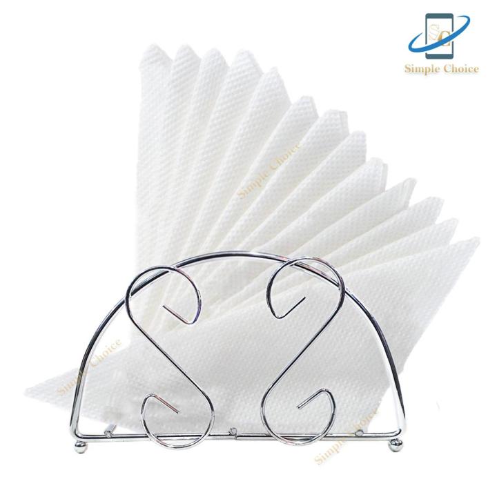 Chrome Tissue Holders For Tables Dinner Tissue Holder Silver | Daraz.lk