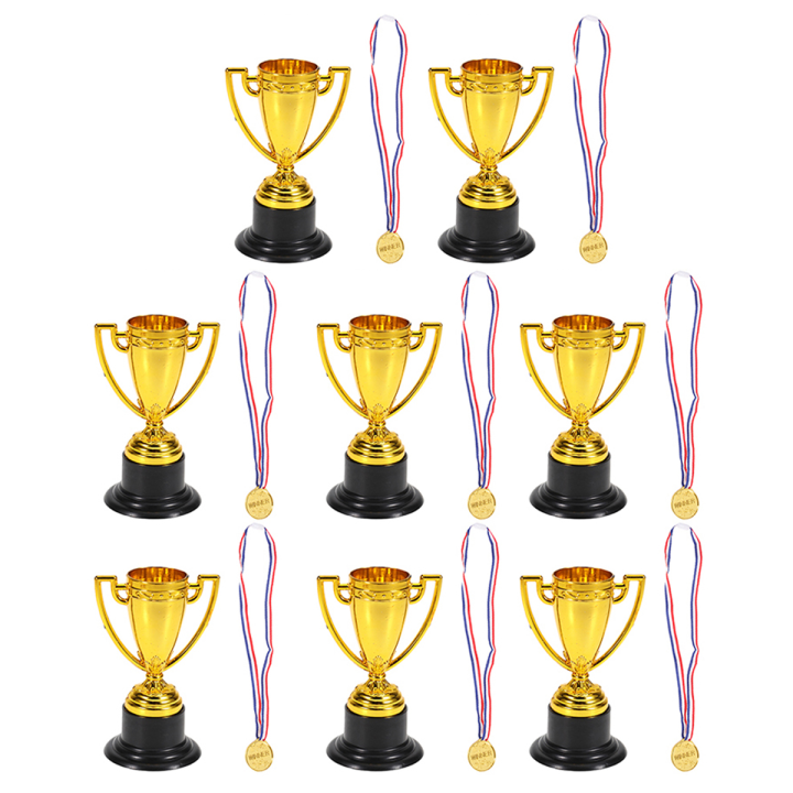【SmartHorizon】16Pcs Mini Plastic Reward Prizes Kids Small Medals Kids ...