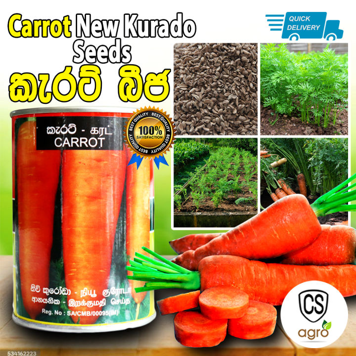 Onesh Carrot New Kurado Seeds කැරට් බීජ 100g | Daraz.lk
