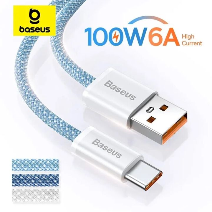Baseus 100W USB A To USB C Cable USB-C PD Fast Charging Charger Wire ...