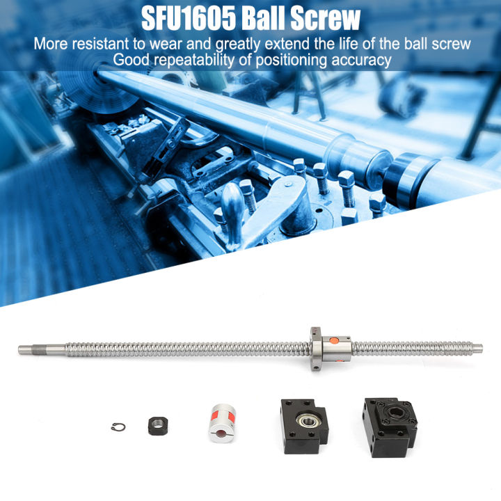 500mm Ball Screw +Nut BK/BF12 Supporting Seat 6.35*10mm Coupling Set ...