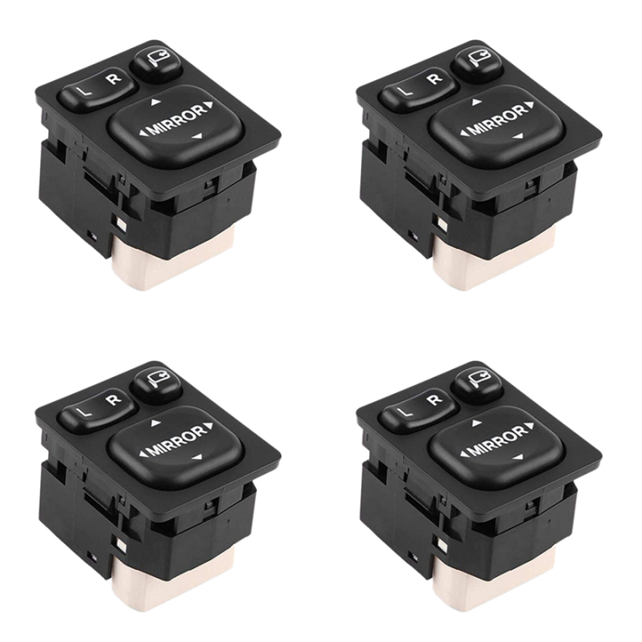 4X 9 Pin Car Outside Plastic Rear View Mirror Power Switch Button ...