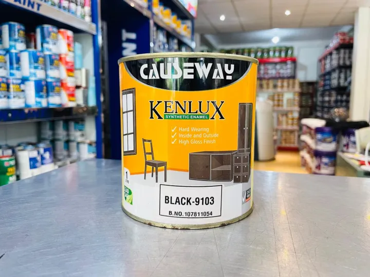 Asiantpaints causeway kenlux enamel black 1L | Daraz.lk