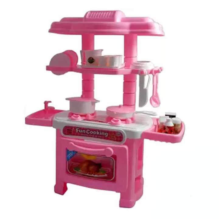 Kitchen Fun Cooking Mini Kitchen Set Toy Kids Play - 32 Pcs | Daraz.lk