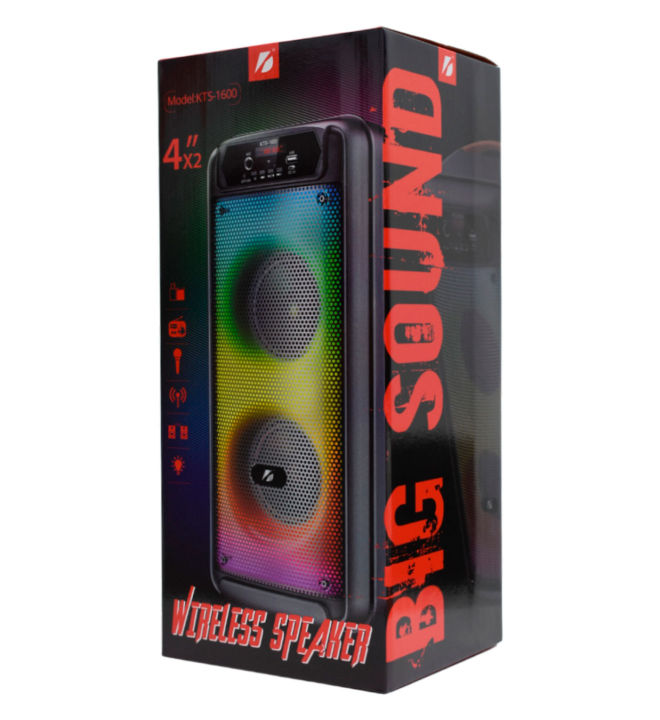 Rechargeable Speaker Party Box Audio Outdoor Wireless Portable Speaker ...