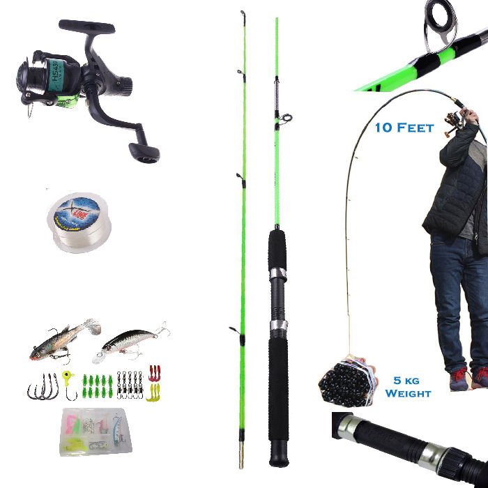 Crocodile Solid fiberglass transparent fishing rod 3M/10 Feet fishing ...