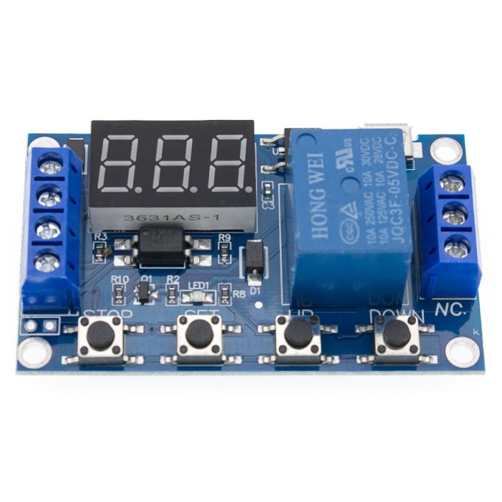 New 6-30V Relay Module Switch Trigger Time Delay Circuit Timer Cycle Adjustable | Daraz.lk