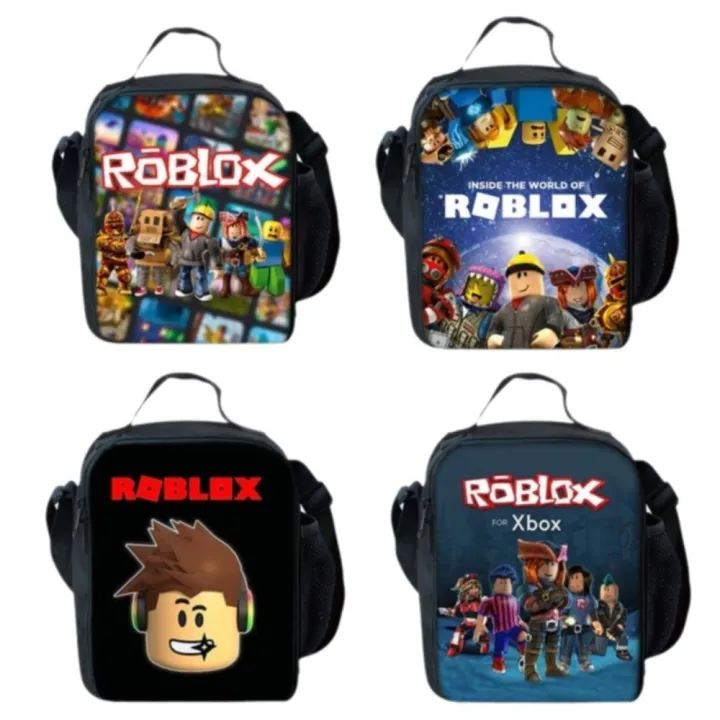 New Insulated Roblox Lunch Bag Portable Anime Figure Children Lunch Box ...