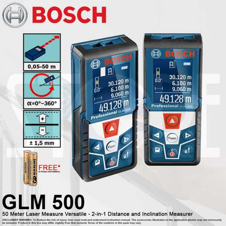 Bosch Laser Distance Meter Range Finders 50M GLM 500 | Daraz.lk