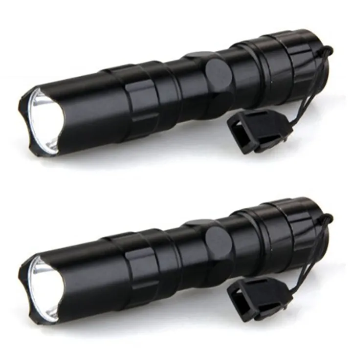 2X Waterproof 3W LED 200LM Super Bright Mini Flashlight Lamp Torch ...