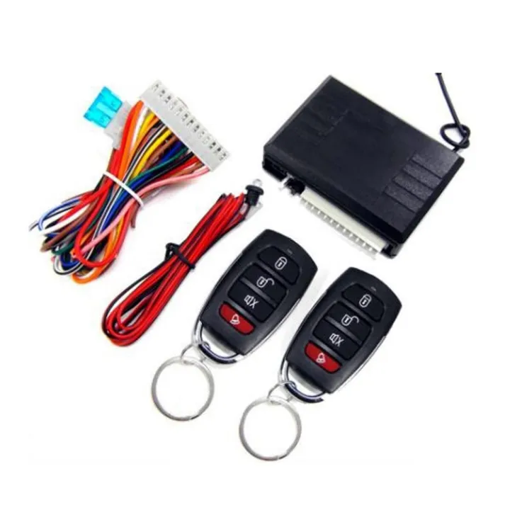 Vehicle Keyless Entry Alarm System Kit With Two Remote Controllers ...