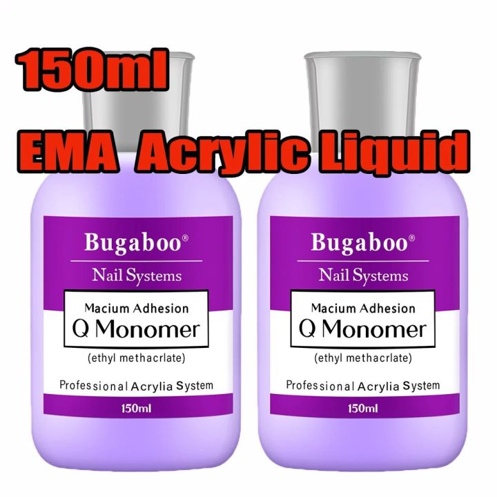 150/120/75/40ml Profession EMA Acrylic Liquid Fast-Dry Purple Acrylic ...