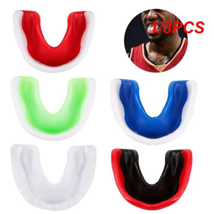 1/3PCS Soft EVA Adult Mouth Guard Silicone Teeth Protector Mouthguard ...