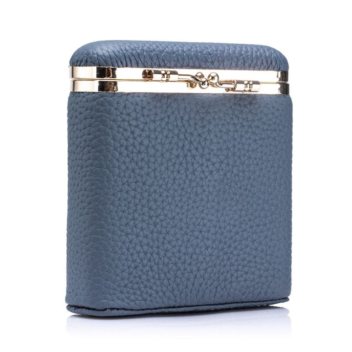 Genuine Leather Cigarette Case Coin Purse Wallet Cowhide Lady Lipstick ...