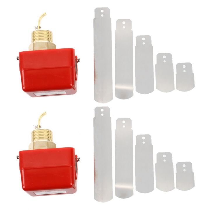 NCANRUI 2X AC 220V 15A Male Thread SPDT Water Paddle Flow Switch -25 ...