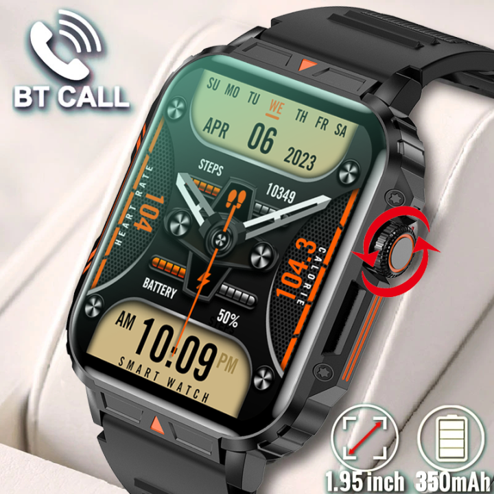 2024 BT Call Smartwatch 1.95Screen Health Monitor Watches IP68 ...