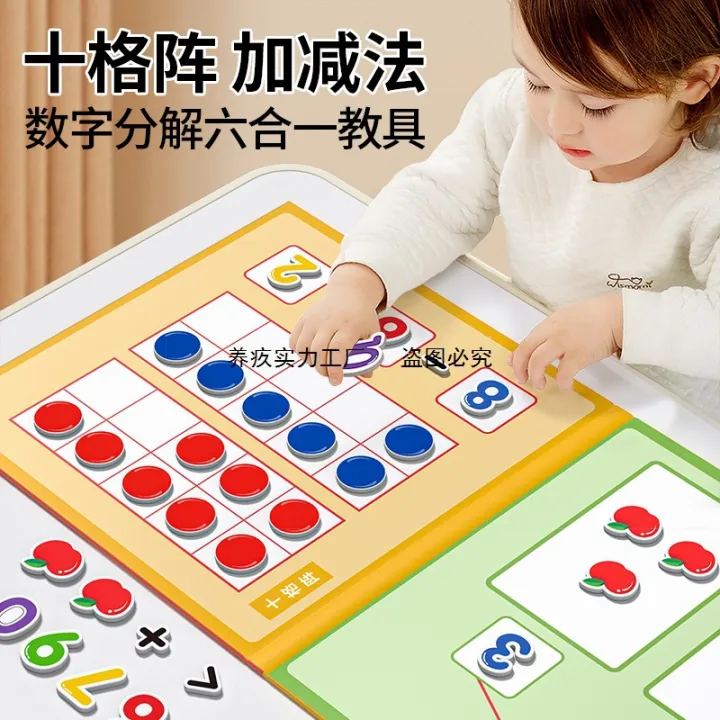 Kindergarten Ten Frame Math Addition and Subtraction Teaching Aids 20 ...